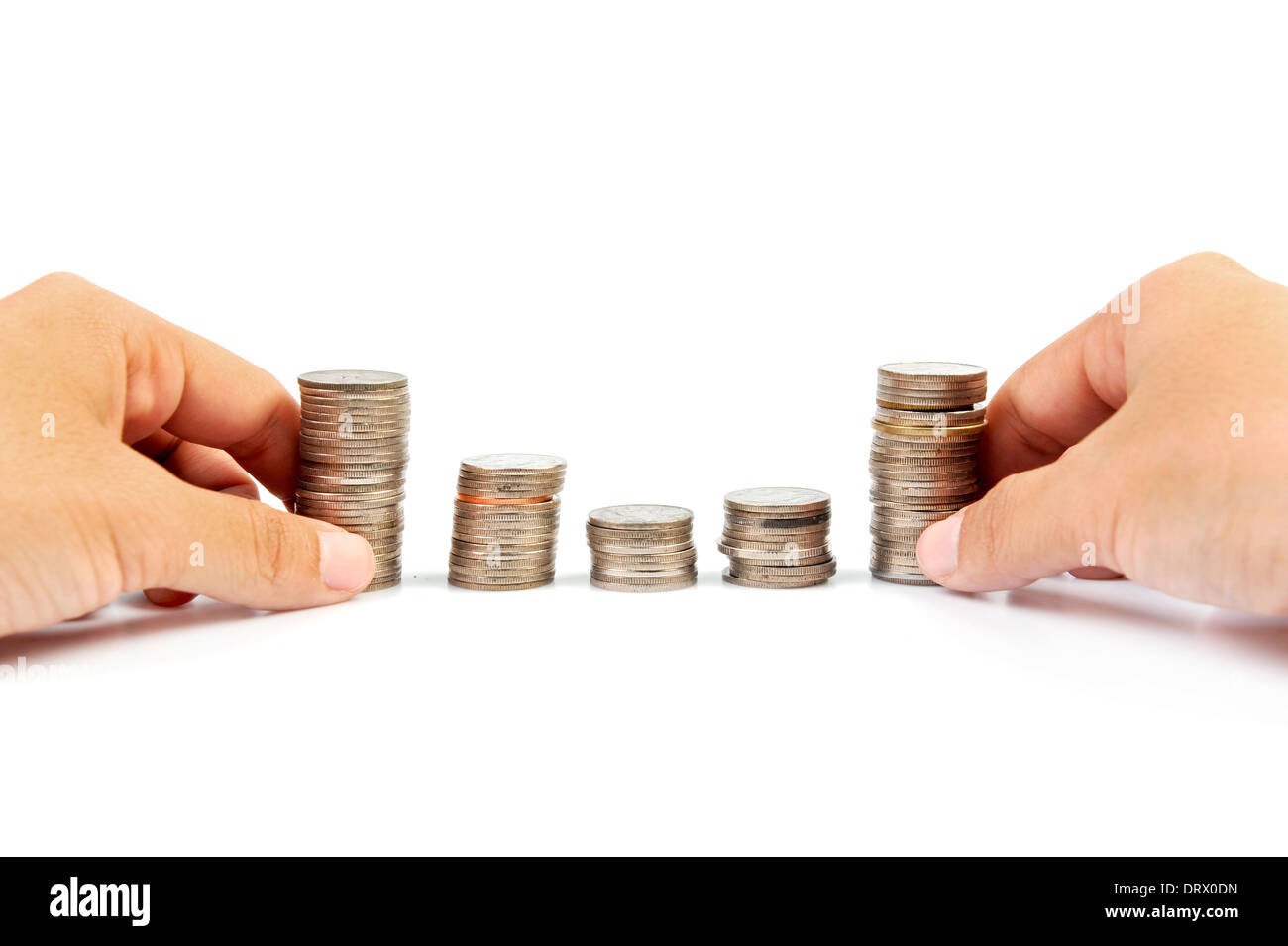 Hand with coin hi-res stock photography and images - Alamy