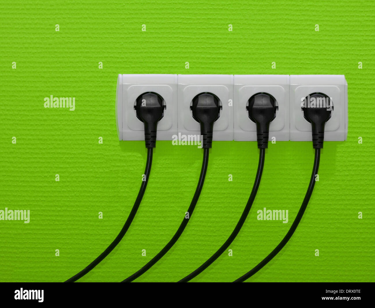 Triple power wall socket hi-res stock photography and images - Alamy