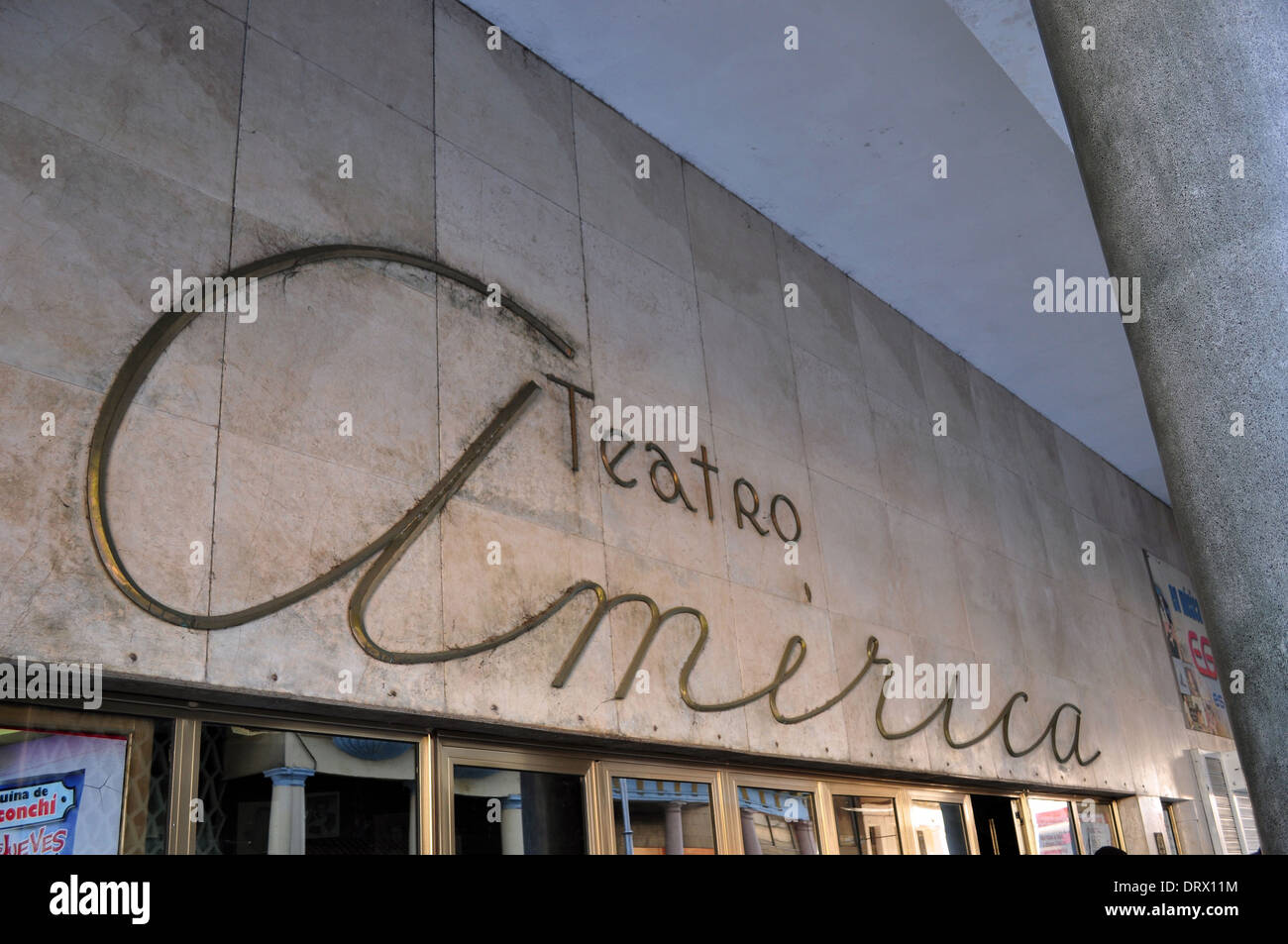 Havana, Cuba: The Theatre America building in downtown Havana Stock ...