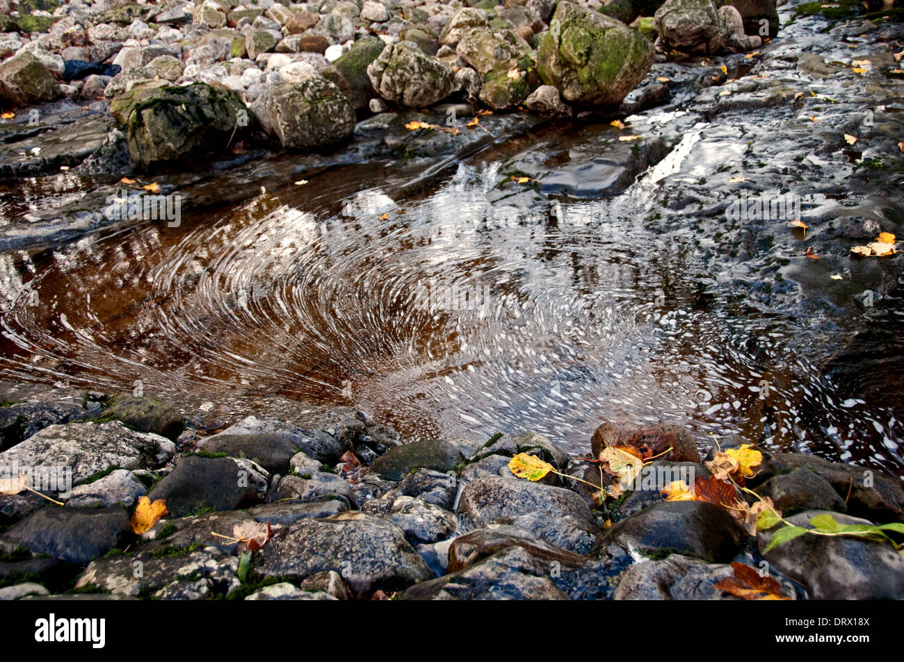 Stream water ripples, Littondale, Yorkshire Stock Photo - Alamy