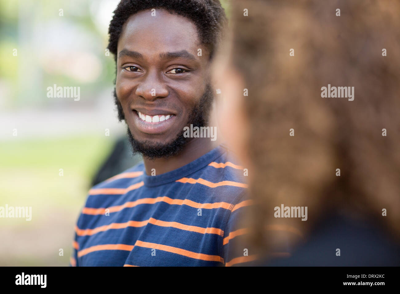 Happy Student At University Campus Stock Photo - Alamy
