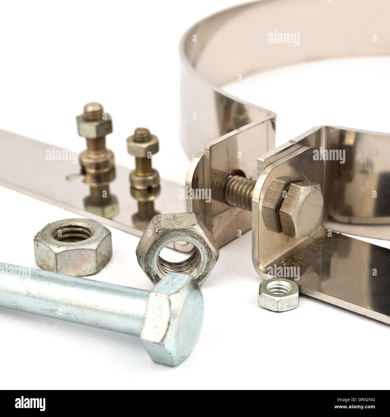 fitting and bolts isolated on the white background Stock Photo - Alamy