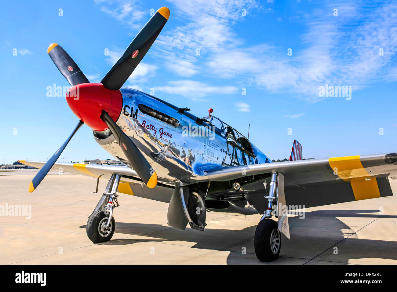 A WW2 P51C Mustang fighter plane Stock Photo - Alamy