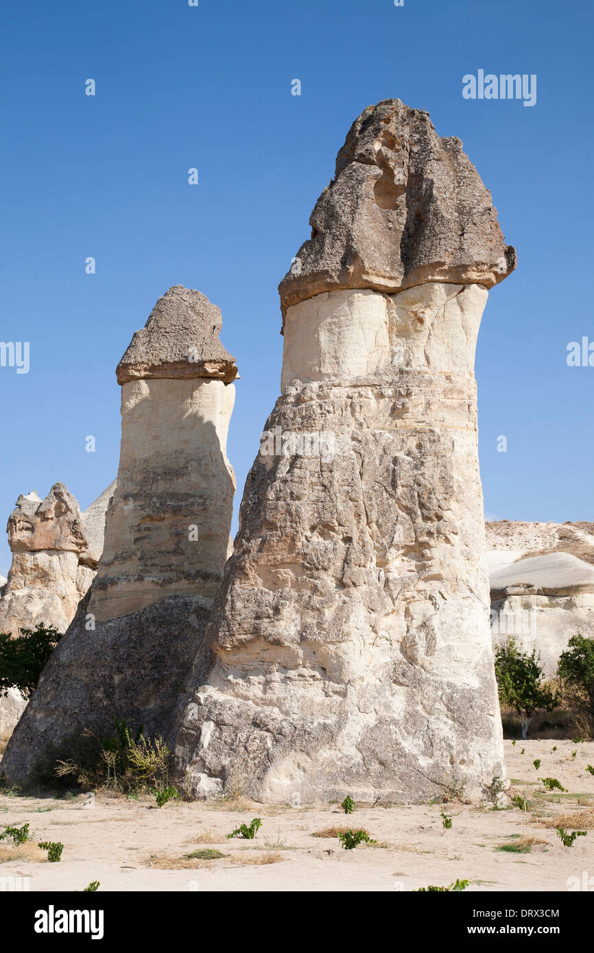 geological formations, area of zelve, landscape, cappadocia, anatolia ...