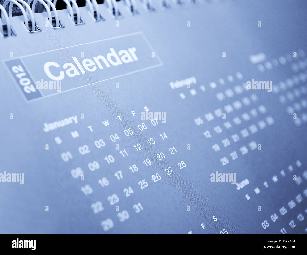 Close-up of calendar page Stock Photo - Alamy
