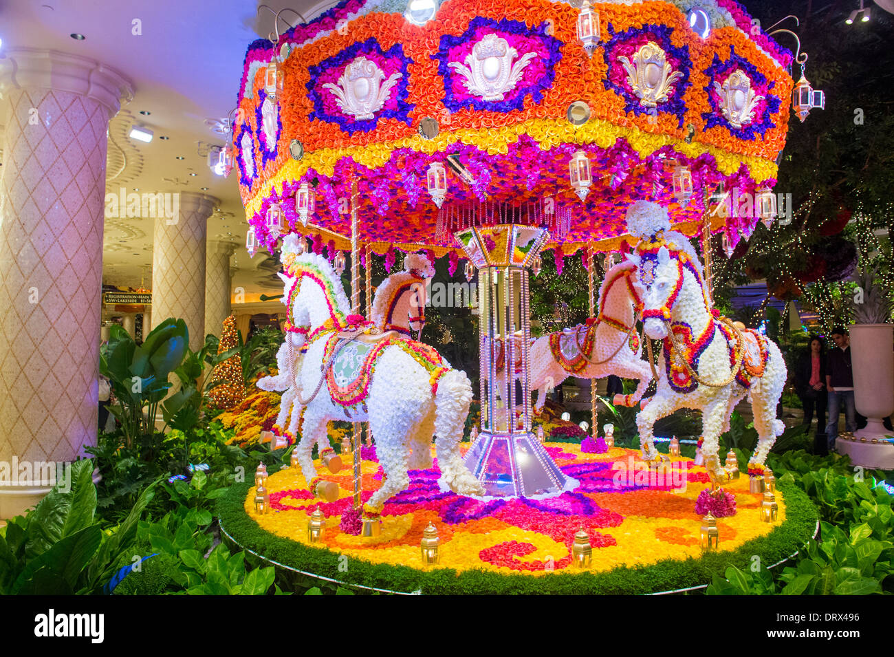 Flowers Installation Wynn Hotel Casino High Resolution Stock ...