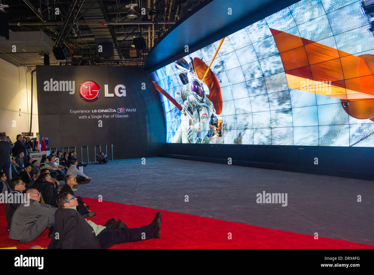 The LG booth at the CES show held in Las Vegas Stock Photo - Alamy