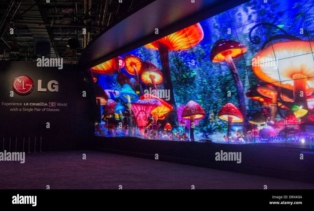 The LG booth at the CES show held in Las Vegas Stock Photo - Alamy