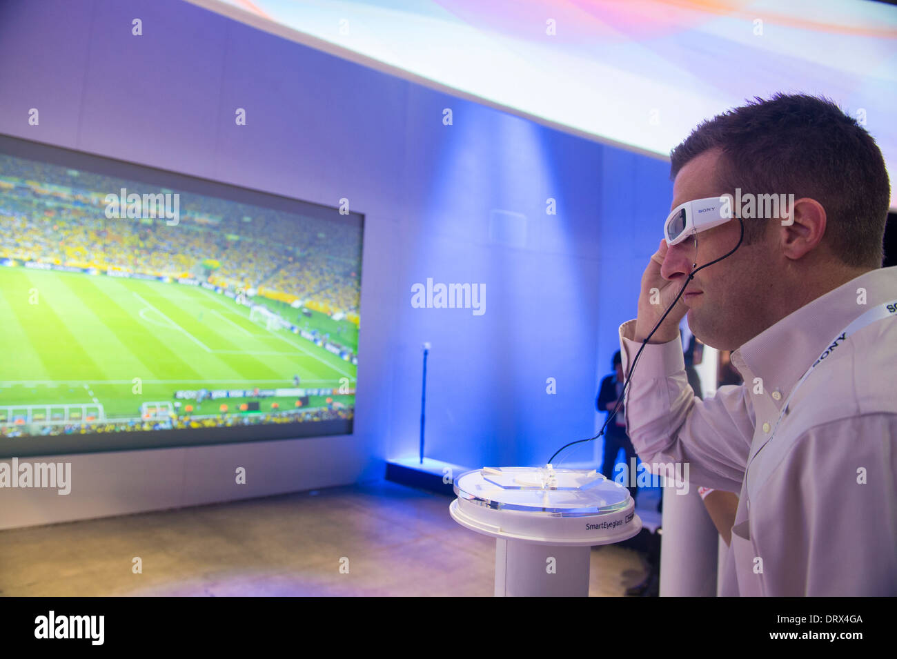The Sony booth at the CES show held in Las Vegas Stock Photo - Alamy