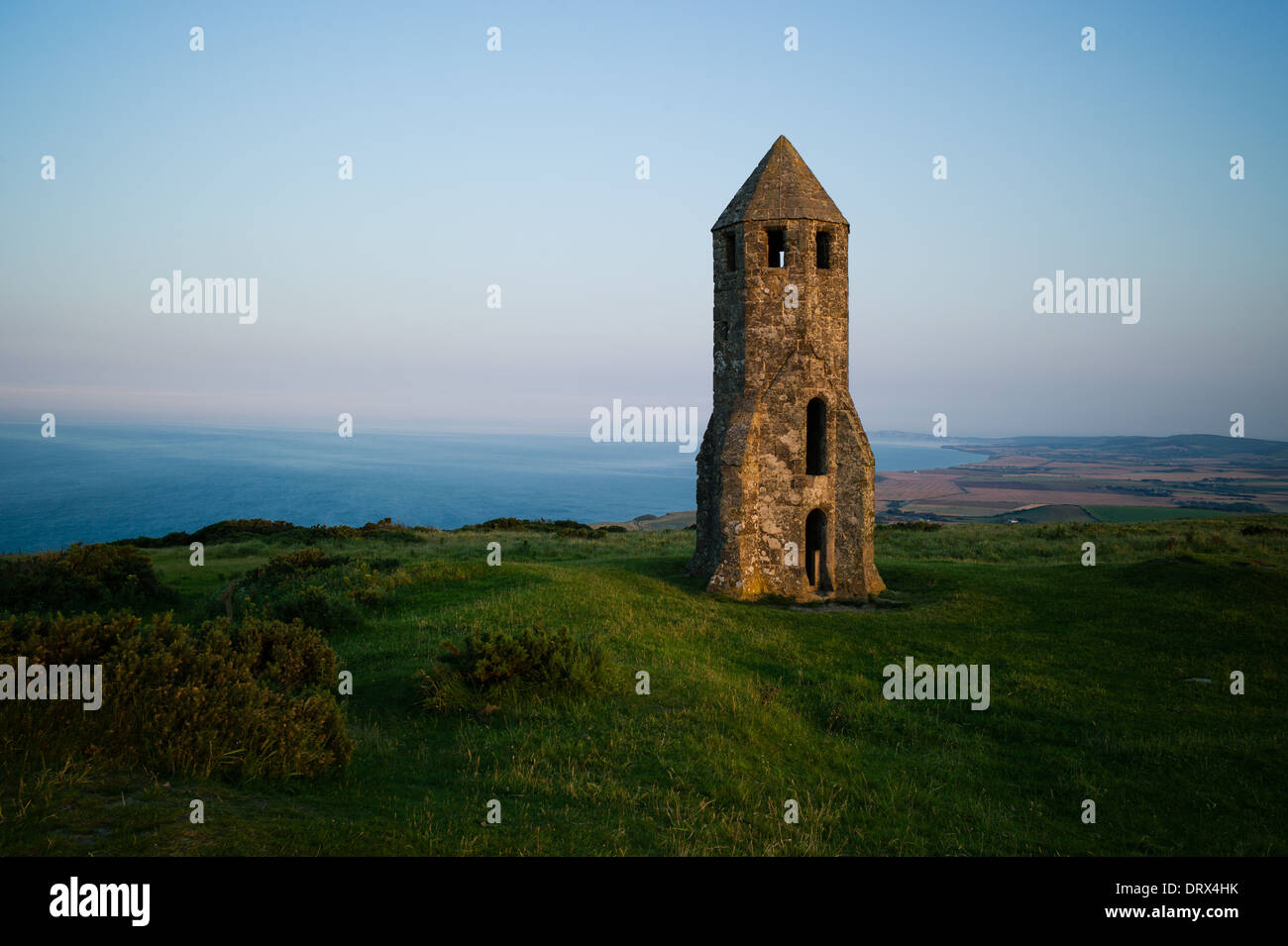 St. Catherine's Oratory, Isle of Wight at dawn. Known locally as the ...