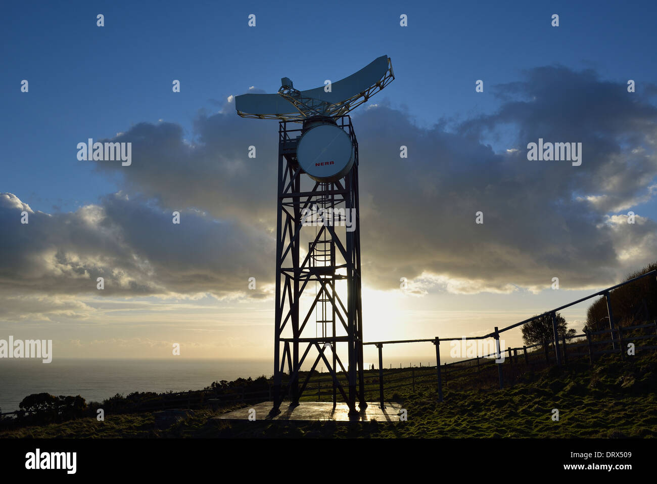 Radar Tower at the Fairlight Coastguard Station, Firehills,Hastings ...