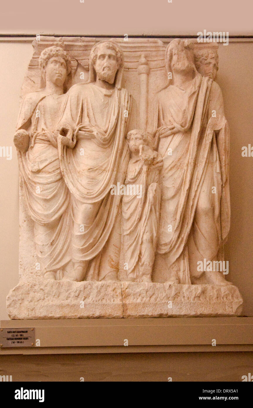 ASIA, Turkey, Selçuk, Ephesus Museum, Parthian Monument reliefs (161 ...