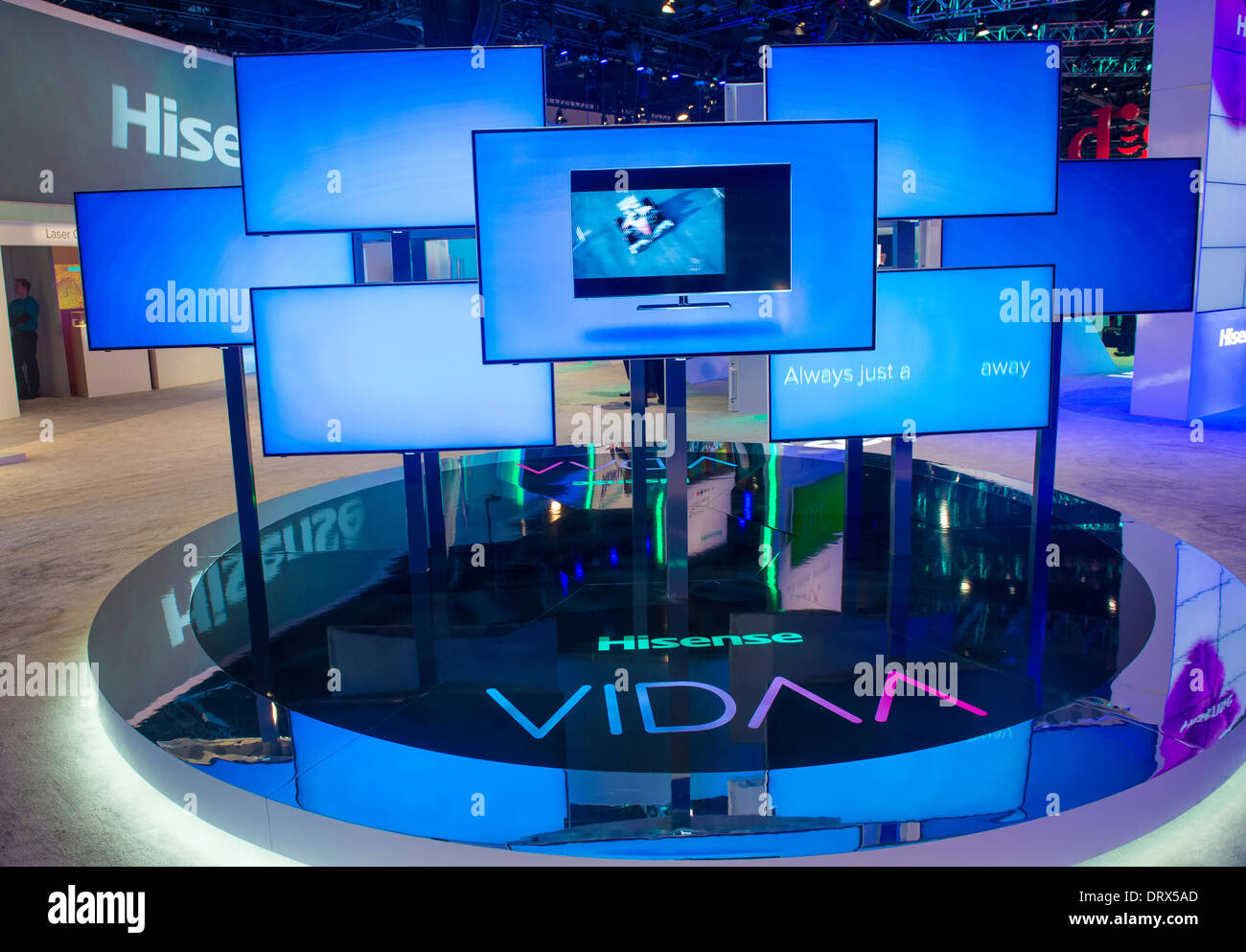 The Hisense booth at the CES show held in Las Vegas Stock Photo - Alamy