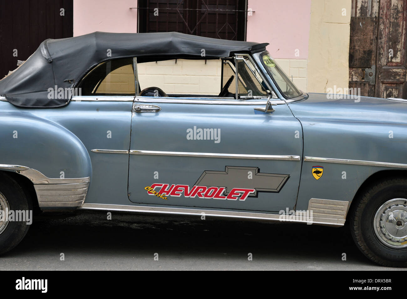 Havana, Cuba: classic Chevrolet car on the street of the city Stock ...