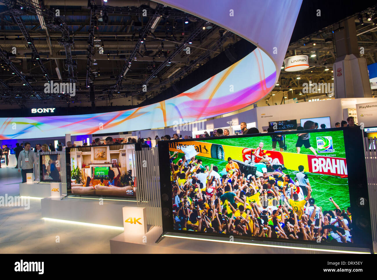 The Sony booth at the CES show held in Las Vegas Stock Photo - Alamy