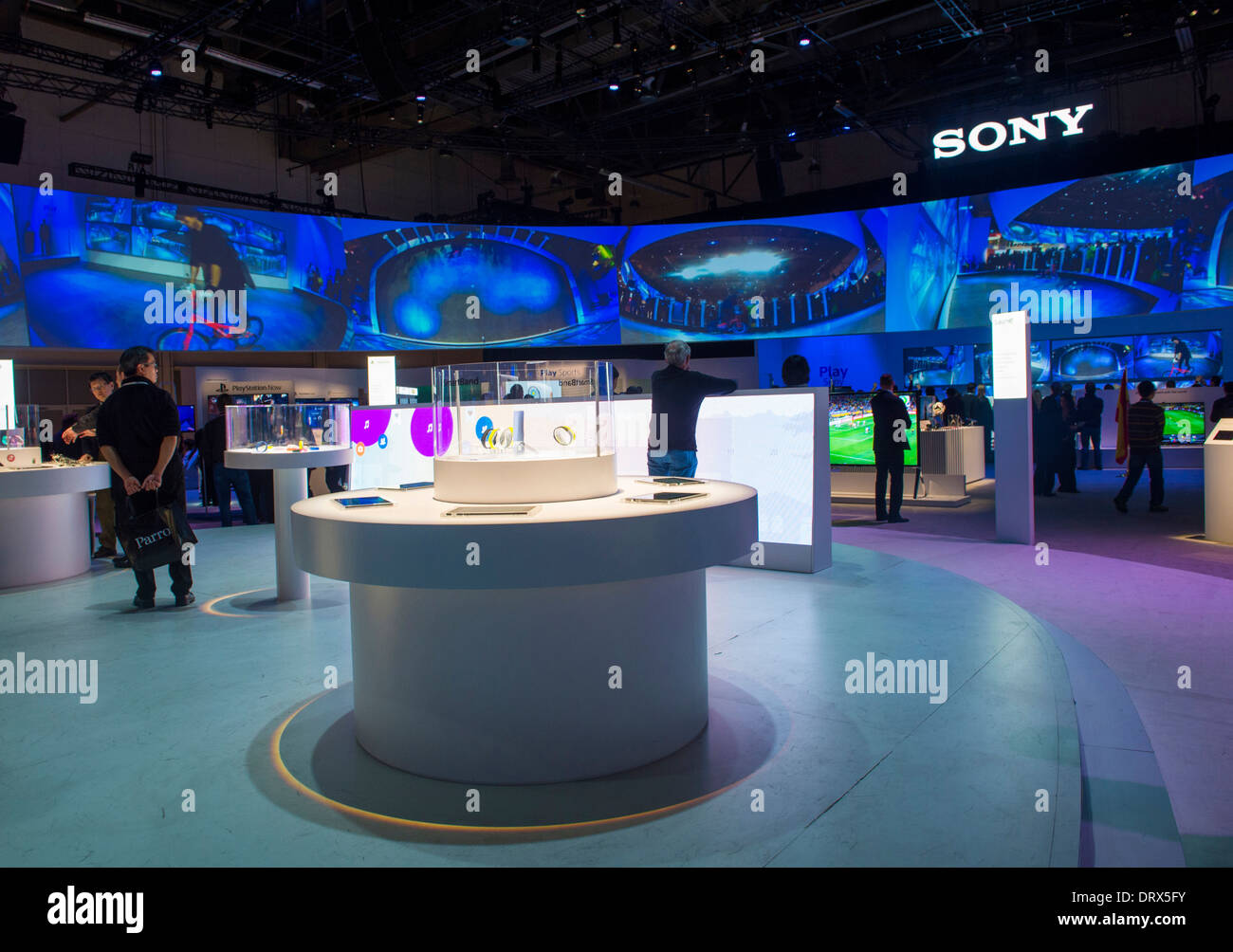 The Sony booth at the CES show held in Las Vegas Stock Photo - Alamy