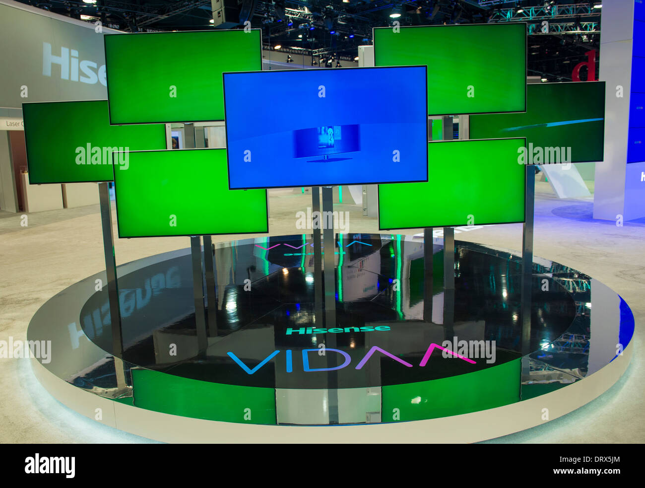 The Hisense booth at the CES show held in Las Vegas Stock Photo - Alamy