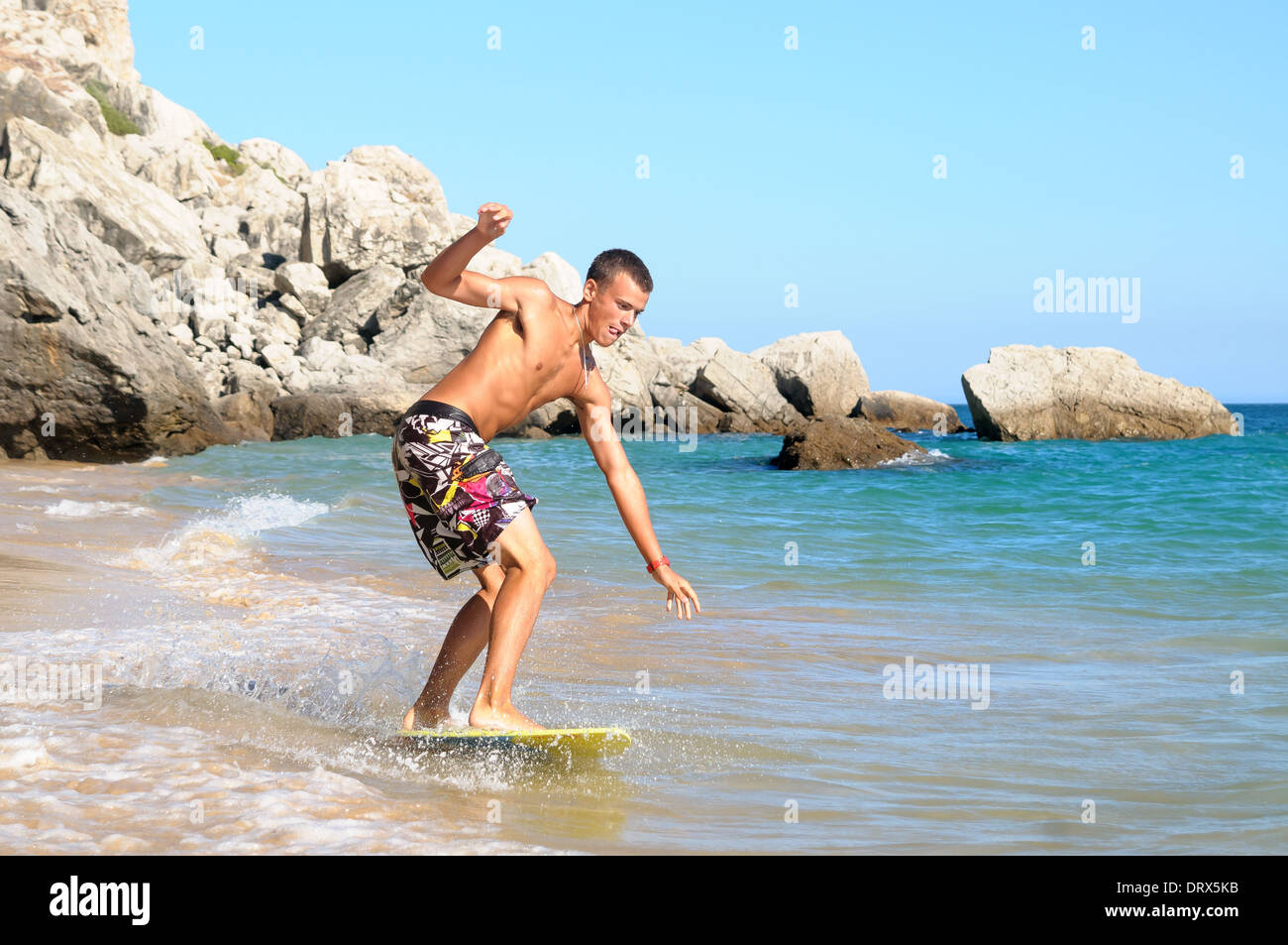 Teen surfing water wave hi-res stock photography and images - Alamy