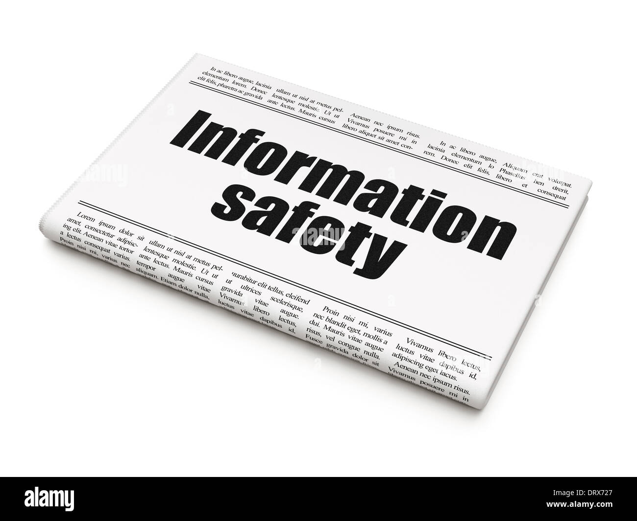 Security concept: newspaper headline Information Safety Stock Photo - Alamy
