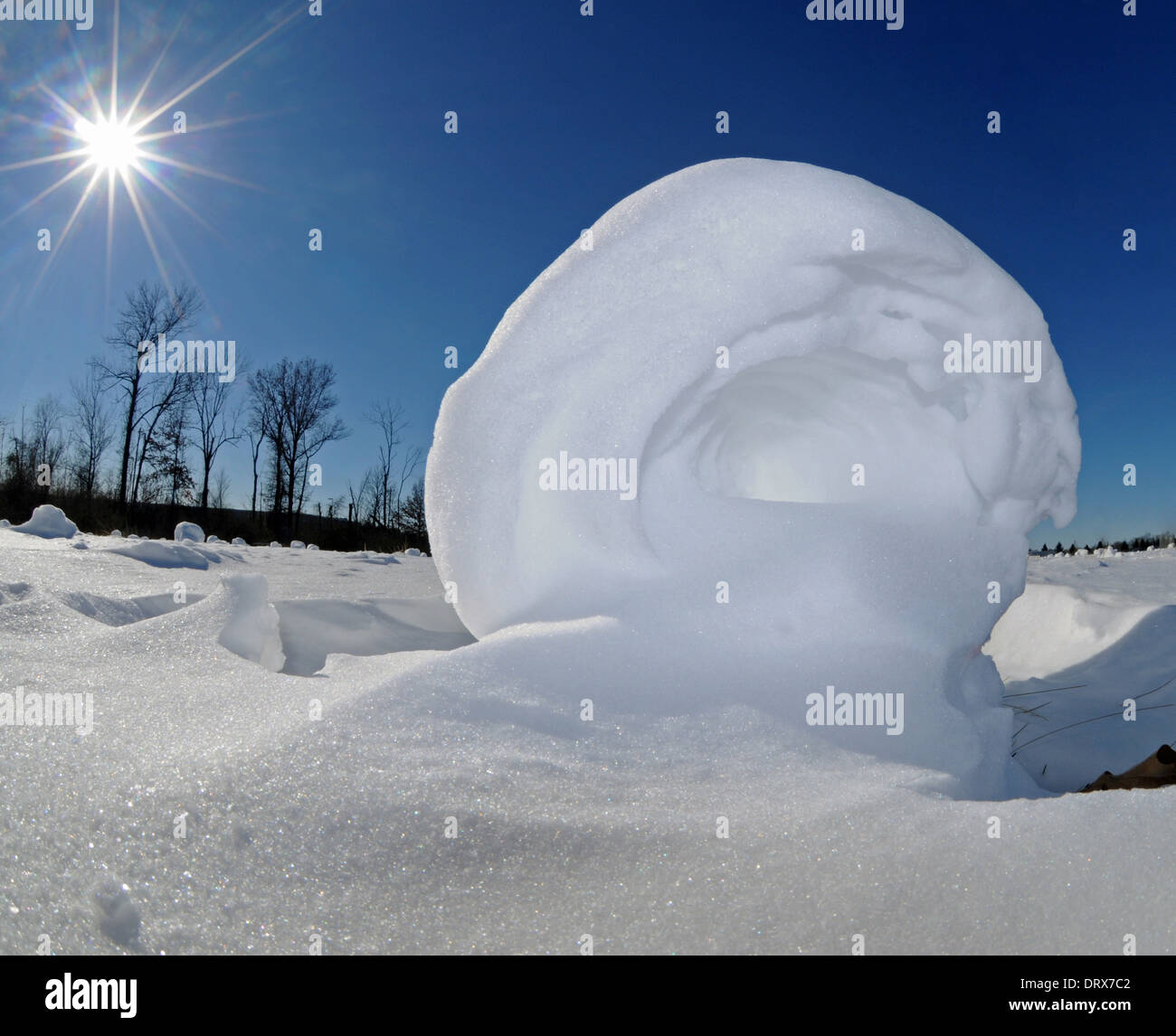 Snow rolls in Ohio USA Stock Photo - Alamy