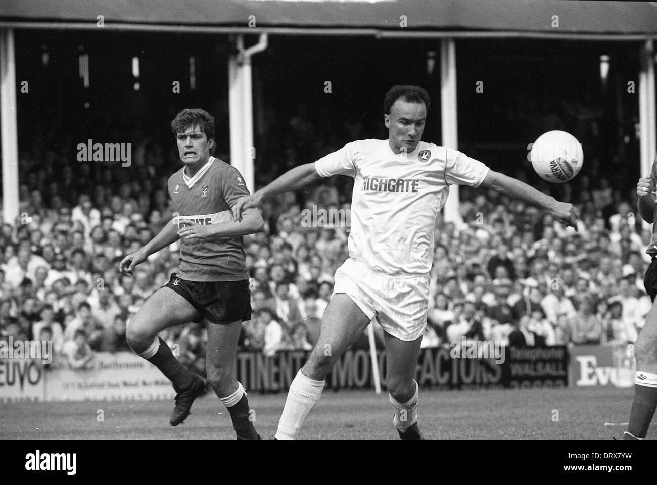 Trevor Christie with Rob Newman Walsall v Bristol City football Play ...