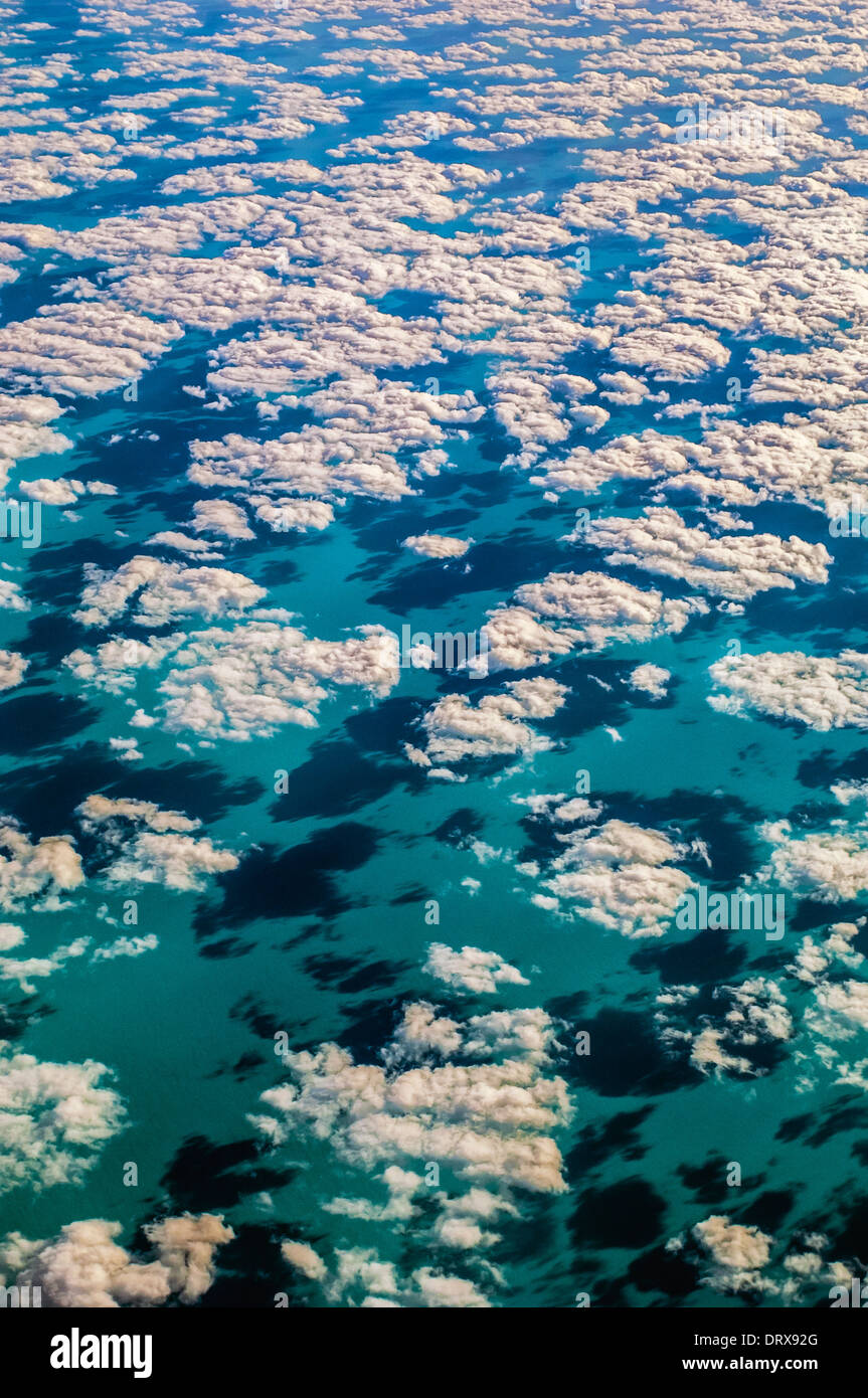cloud patterns taken from a plane in the Atlantic Ocean Stock Photo - Alamy