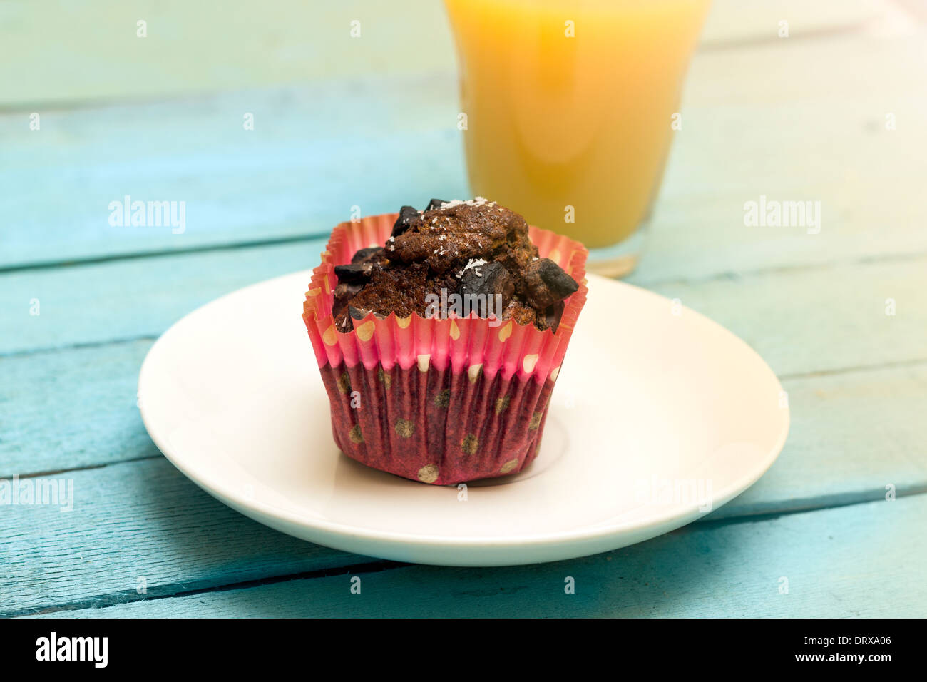 Homemade Chocolate Chip Muffin Stock Photo - Alamy