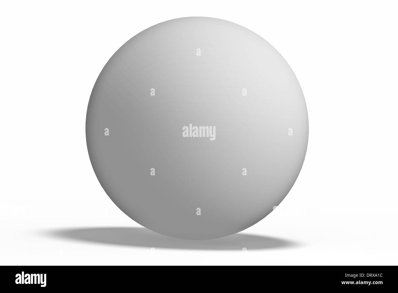 white geometric shapes sphere Isolated on white background Stock Photo ...