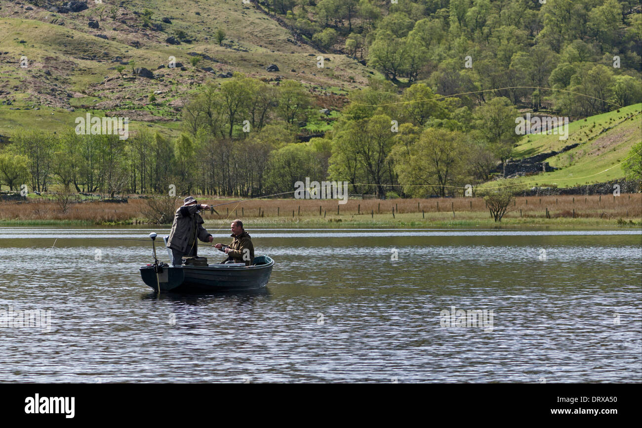 Trout fly fishing at Watendlath, Cumbria, England, UK Stock Photo - Alamy