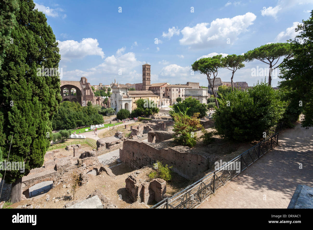 the ancient Forum Rome Italy Stock Photo - Alamy