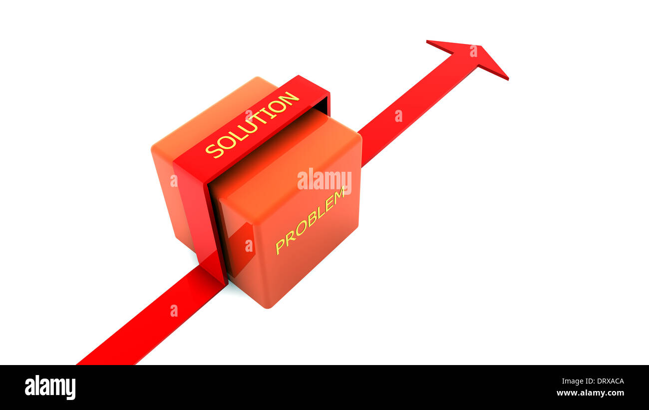 Problem and solution Stock Photo - Alamy