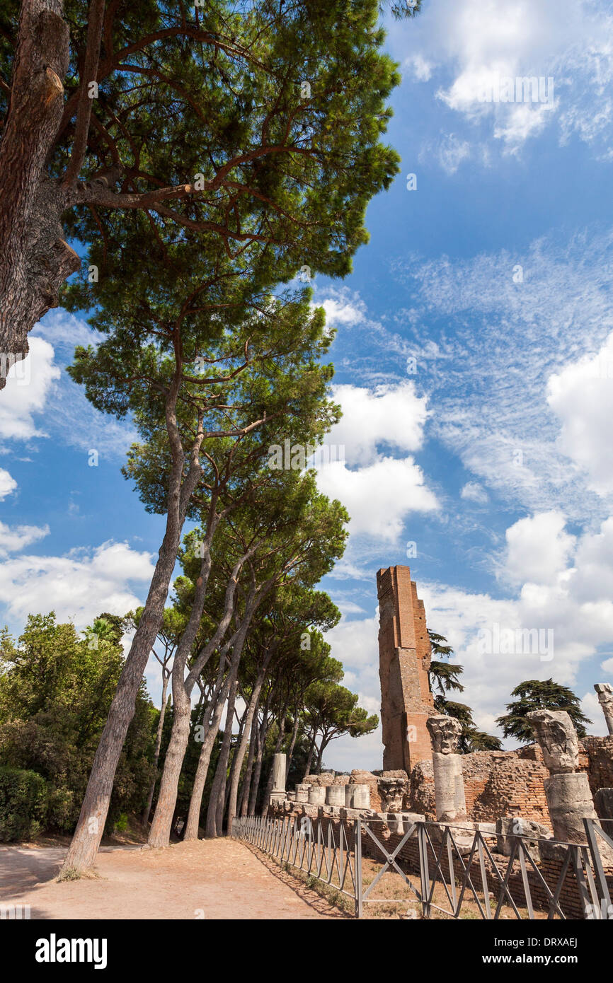 the Domus Flavia on the Palatine Hill ancient Rome Italy Stock Photo ...