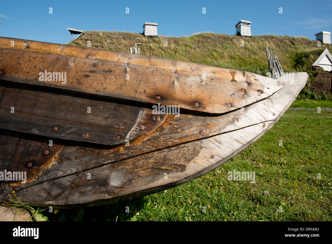 Canada, Newfoundland, L'Anse aux Meadows National Historic Site. Viking ...