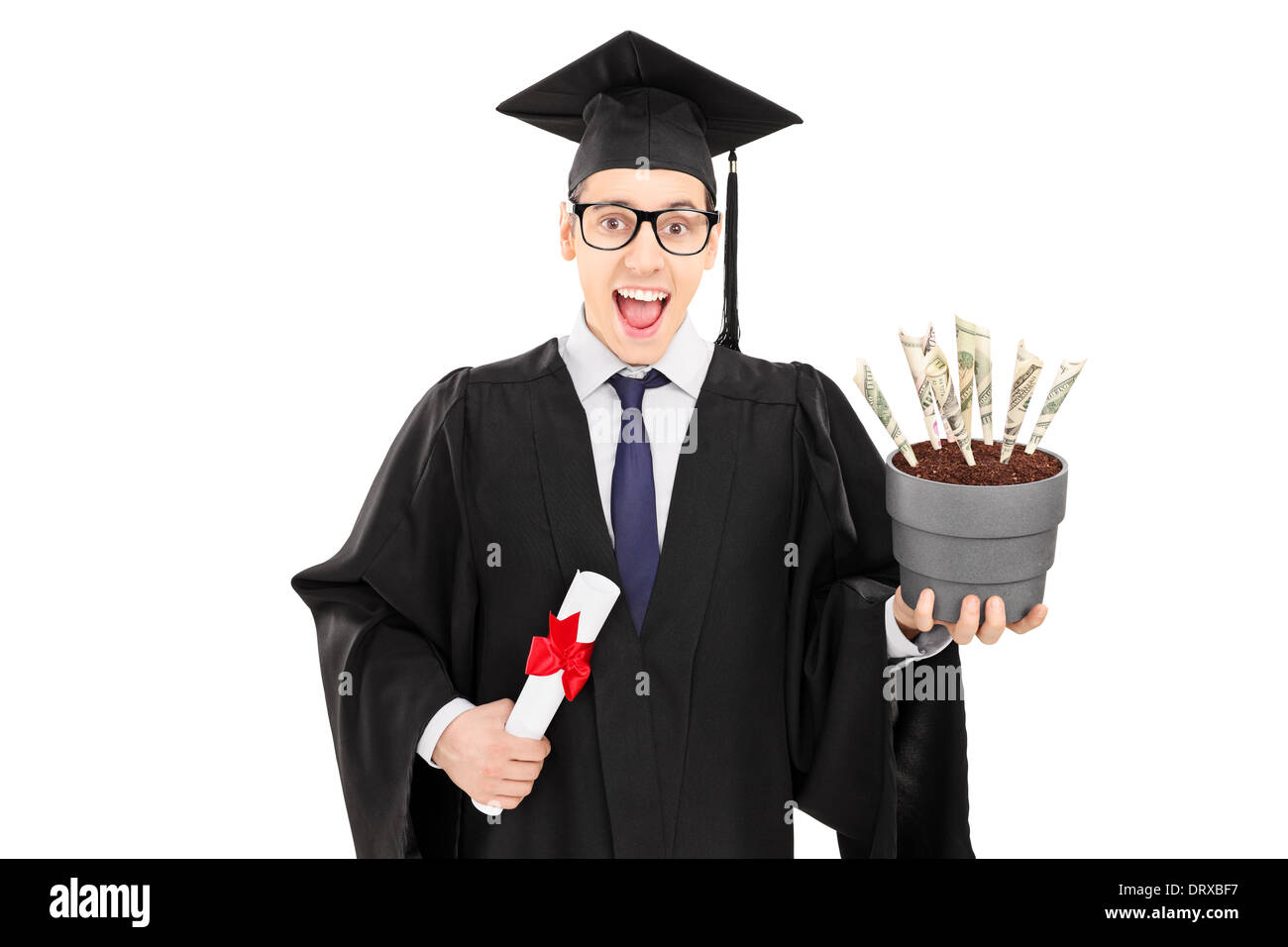 Diploma money hi-res stock photography and images - Alamy