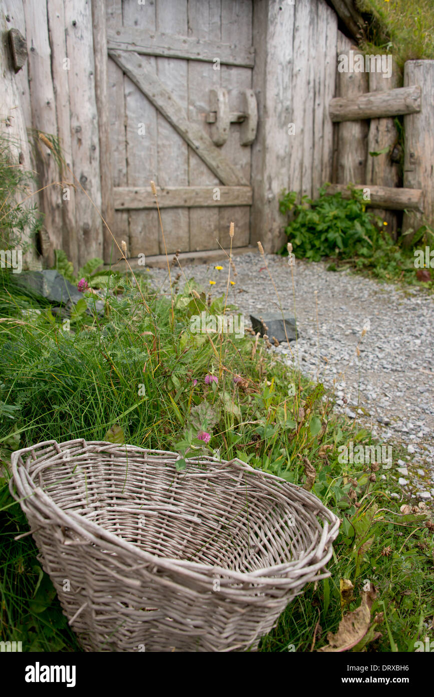 Canada, Newfoundland, L'Anse aux Meadows. Norstead Viking Village ...