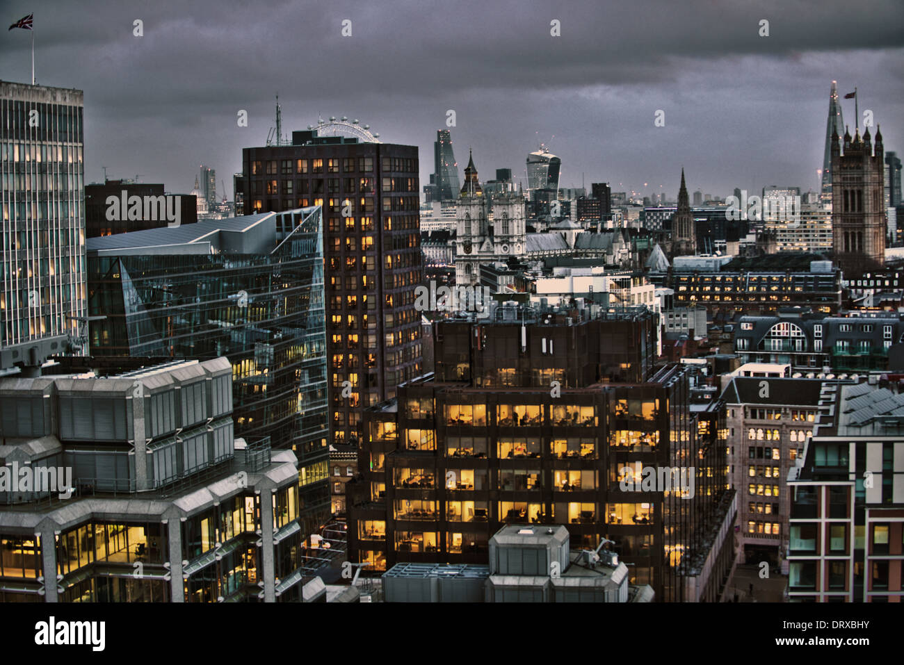 Victoria Office Buildings HDR Stock Photo - Alamy