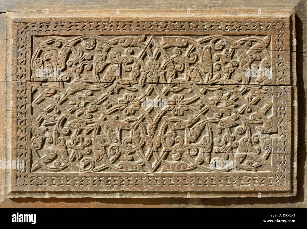 Door detail of Sher-Dor Madrasah, Registan Square, Samarkand ...