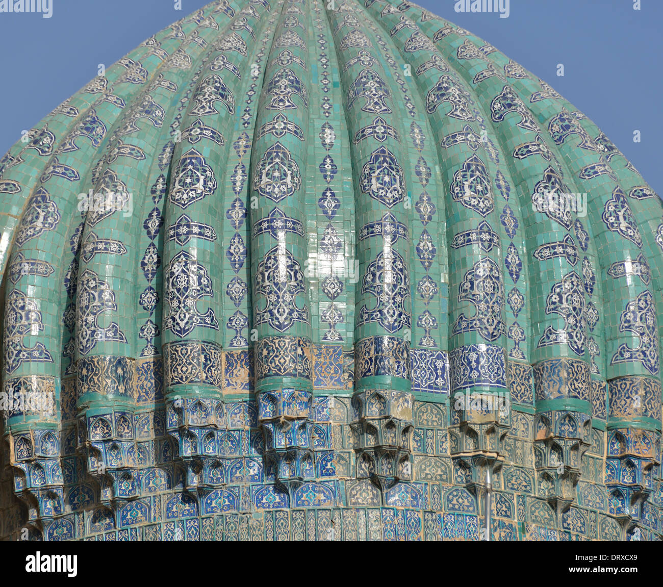 Detail of Sher-Dor Madrasah, Registan Square, Samarkand, Uzbekistan ...