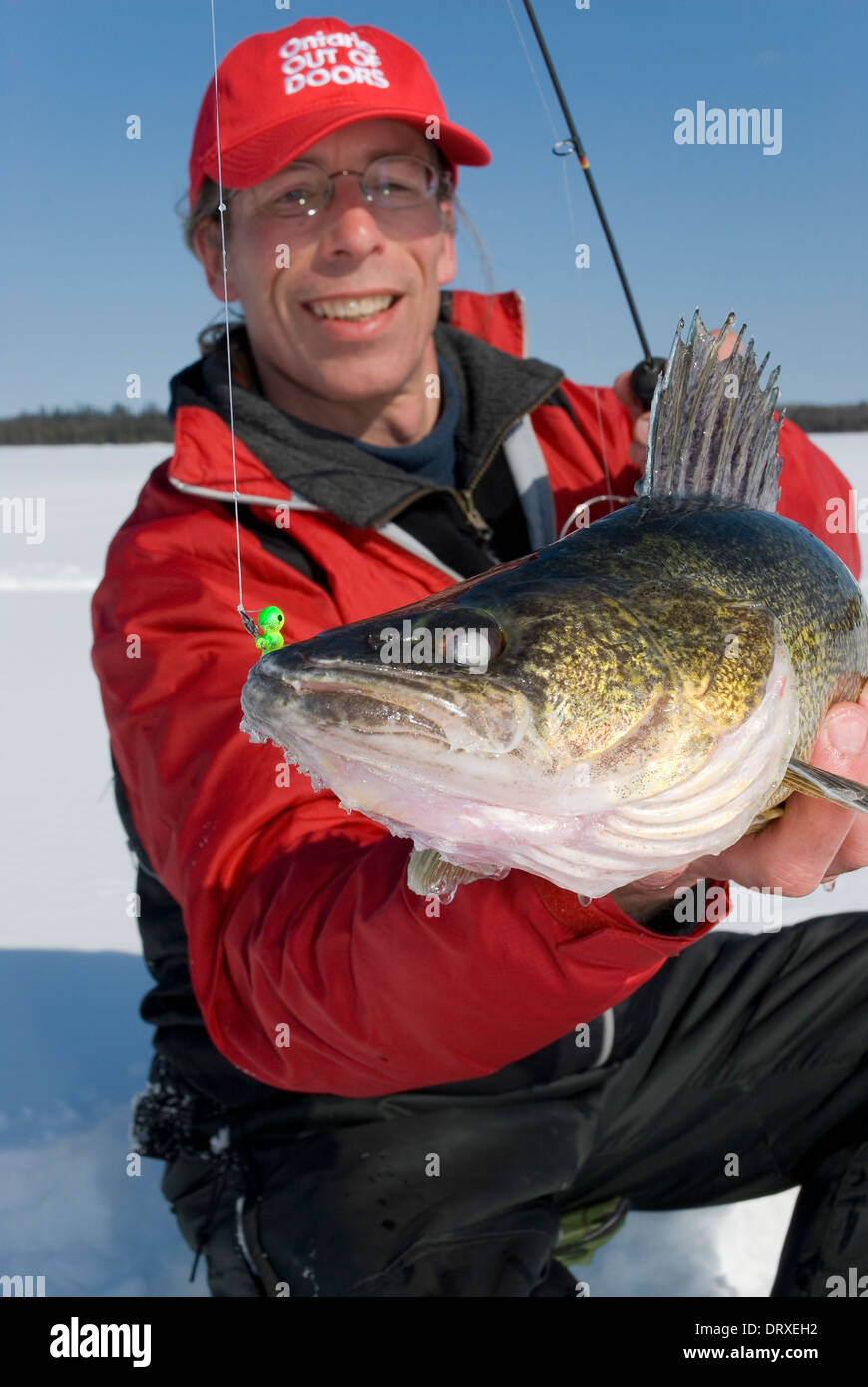 Walleye ice fishing hi-res stock photography and images - Alamy