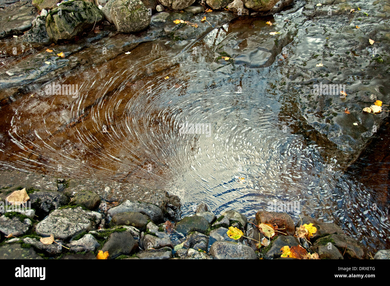 Stream water ripples, Littondale, Yorkshire Stock Photo - Alamy