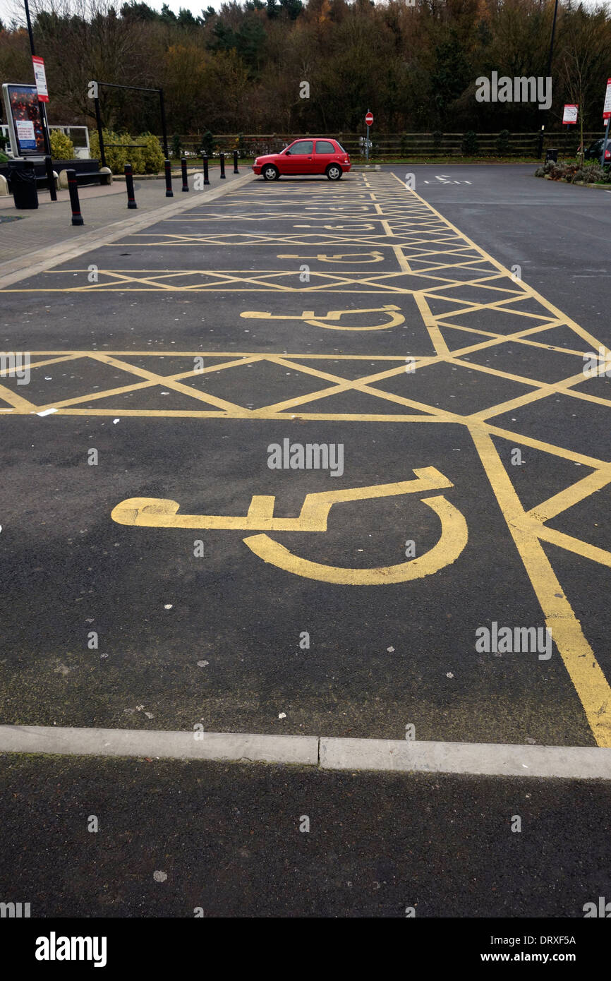 Disabled parking spaces hi-res stock photography and images - Alamy