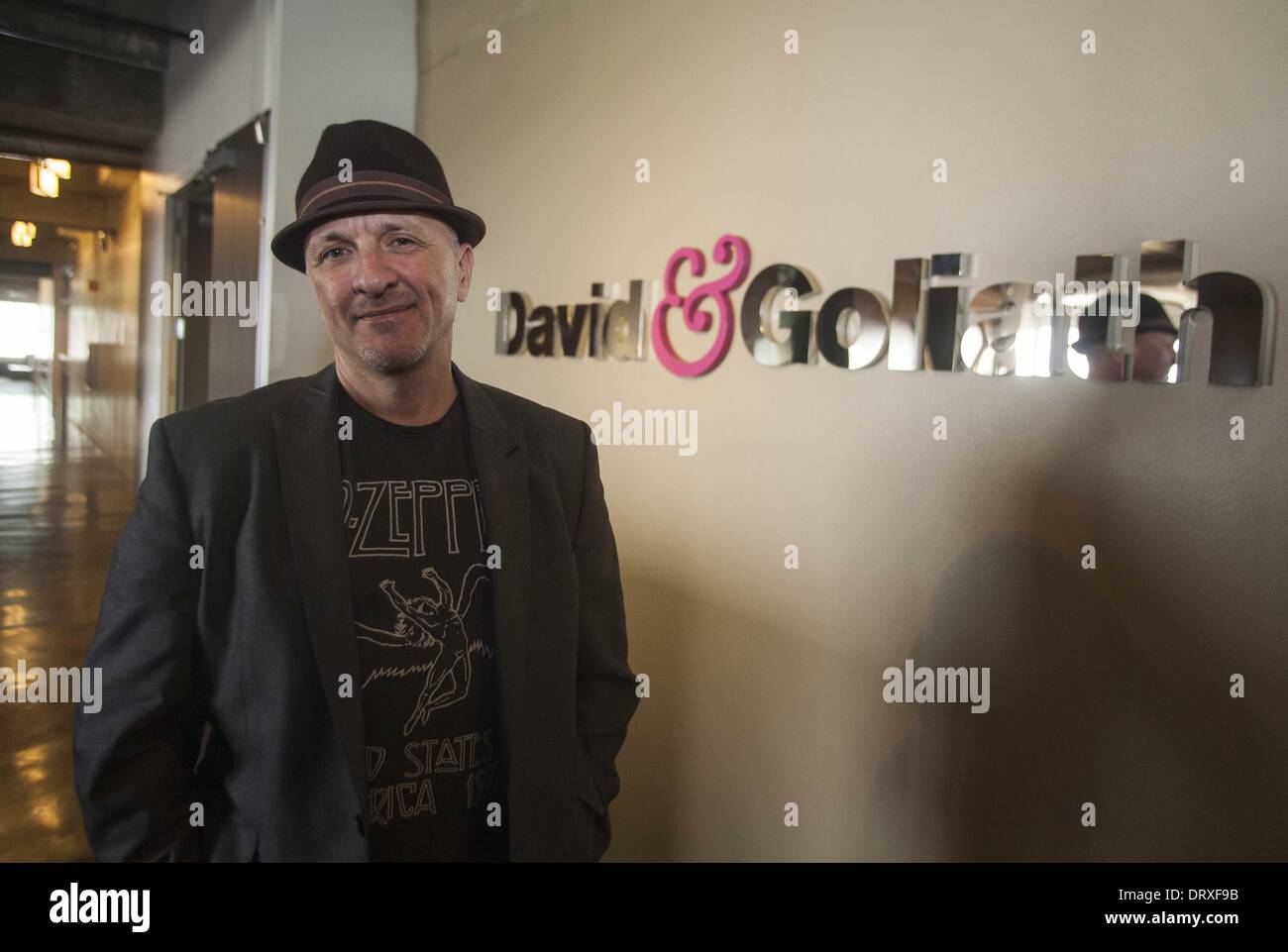 Los Angeles, California, USA. 27th Jan, 2014. David Angelo, founder of ...