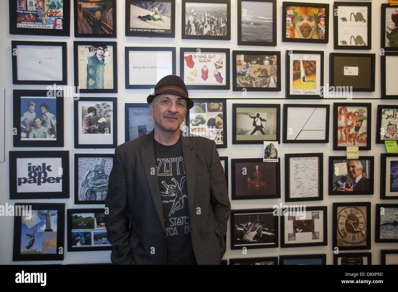 Los Angeles, California, USA. 27th Jan, 2014. David Angelo, founder of ...