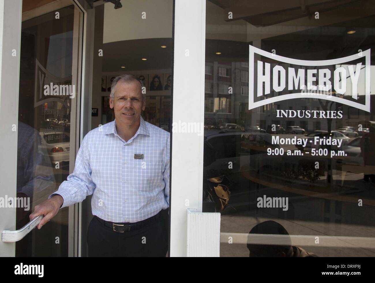 Los Angeles, California, USA. 27th Jan, 2014. Tom Vozzo, CEO of Homeboy ...