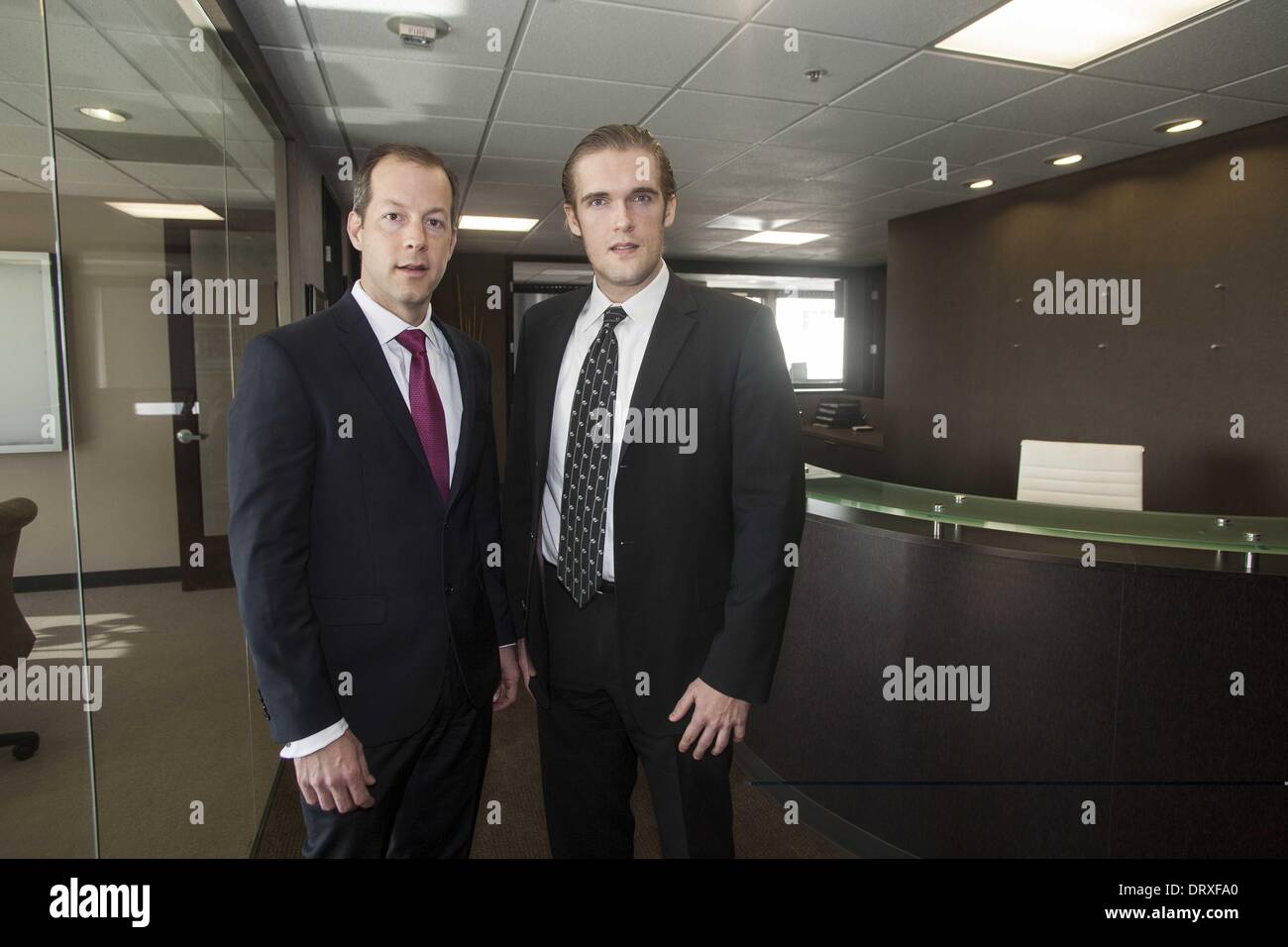 Los Angeles, California, USA. 27th Jan, 2014. Chris Kiper, left, and ...