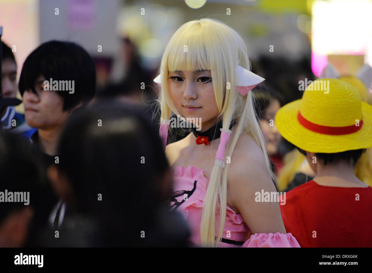 Lanzhou, China's Gansu Province. 4th Feb, 2014. A cosplayer poses in ...