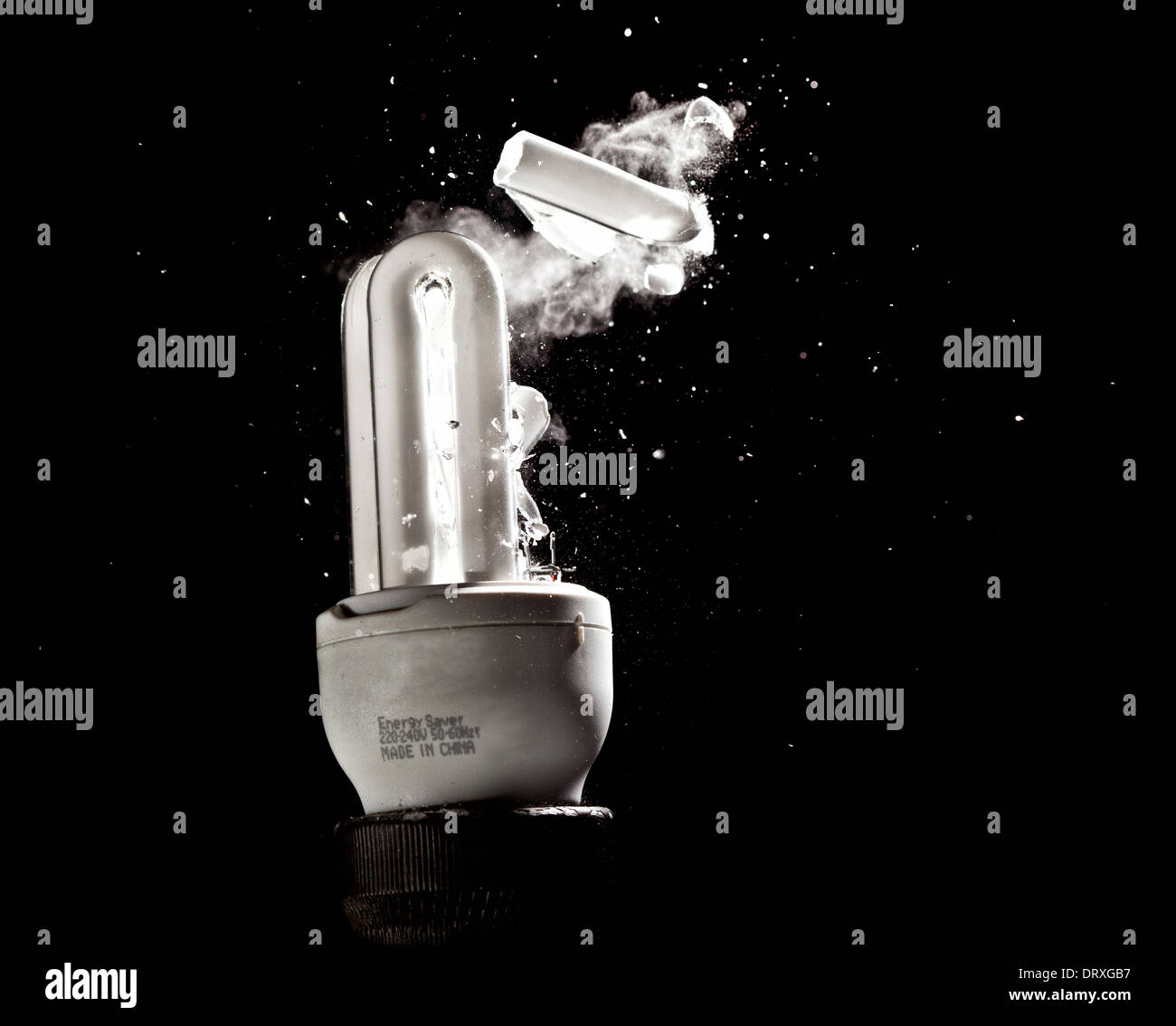 close up image of electric bulb explosion Stock Photo - Alamy