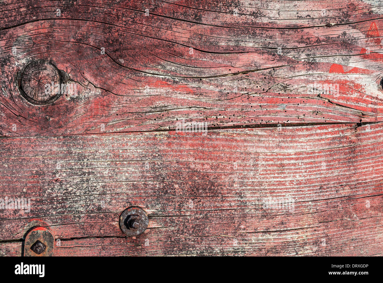 Weathered red painted wooden background Stock Photo - Alamy