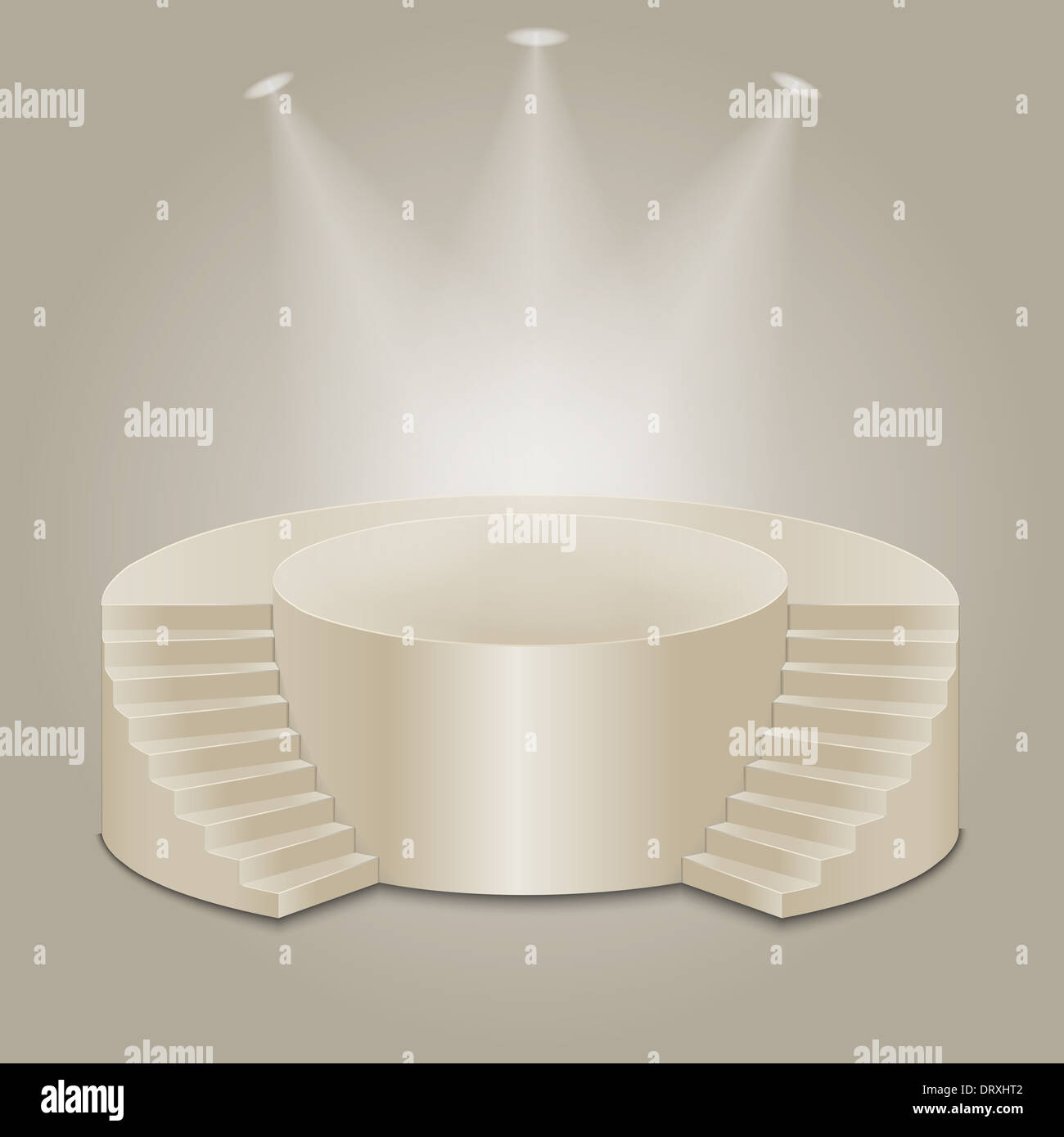 Empty illuminated podium Stock Photo - Alamy