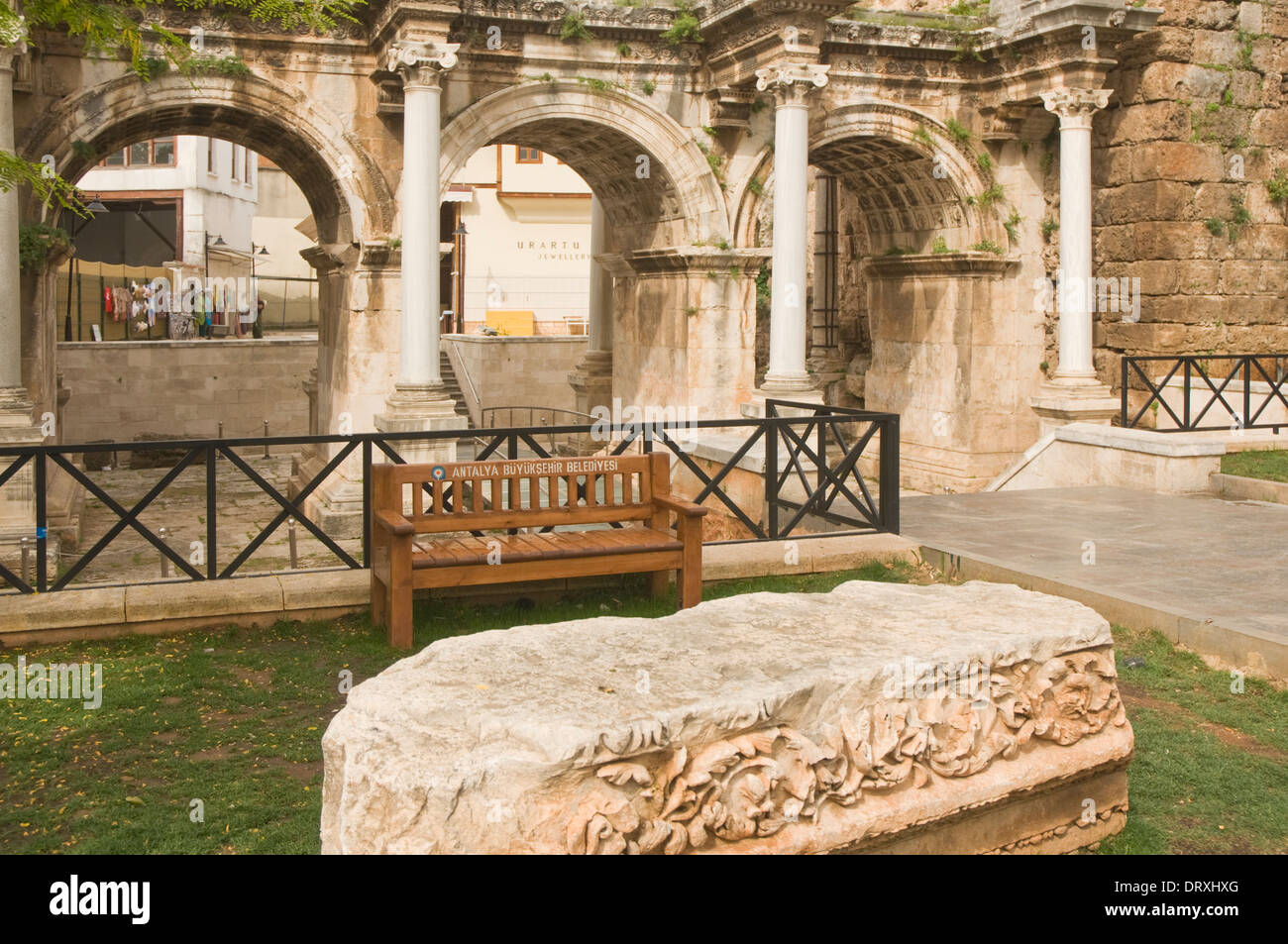 ASIA, Turkey, Antalya, Hadrian’s Gate (Hadriyanűs Kapisi, 130AD ...